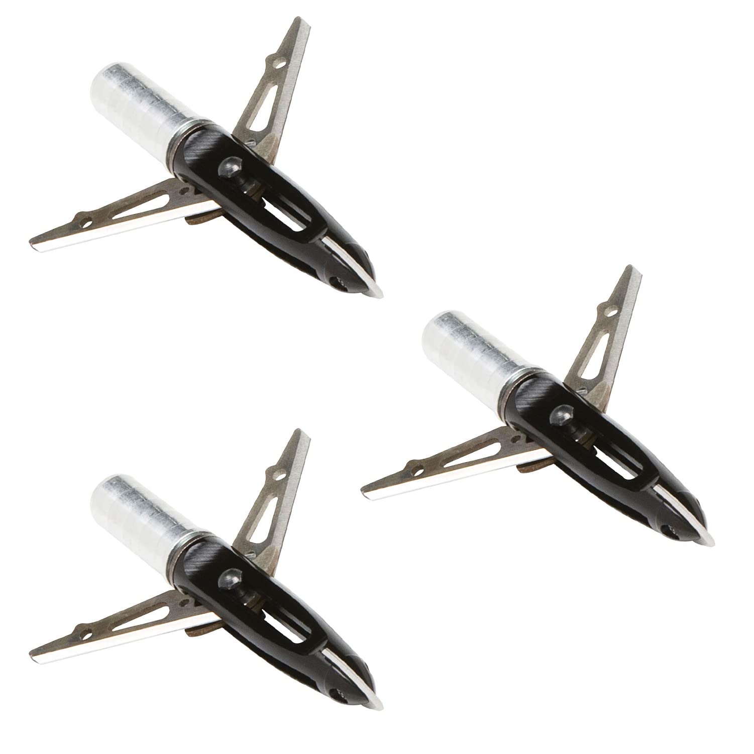 NEW ARCHERY PRODUCTS Killzone Crossbow 2 Blade Rear-Deploying 100 Grain Cut-On-Contact Tip Mechanical Broadheads with 2" Cutting Diameter & Spring-Clip Design - 3 Pack