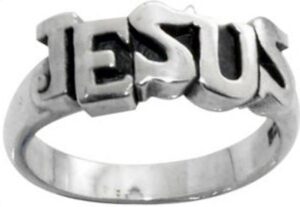 ring-jesus-style 484-(sterling silver)-size 9