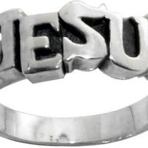 Ring-Jesus-Style 484-(Sterling Silver)-Size 9