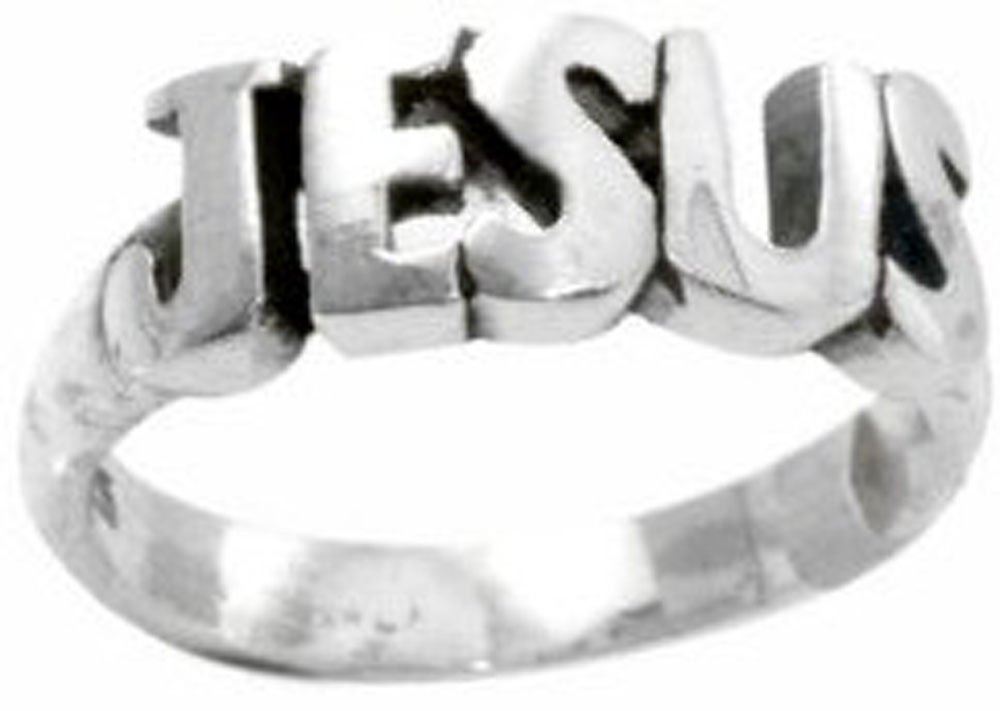 Ring-Jesus-Style 484-(Sterling Silver)-Size 9