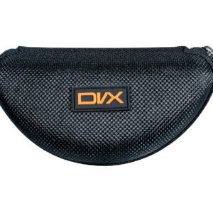 DVX Axon Polarized Sunglasses, Safety Glasses for Men and Women, UV Eye Protection for Shooting, Fishing, Biking, and Extreme Sports, Black Frames, Tinted Lenses