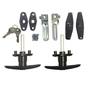 bauer t-handle lock, complete set of two (one clockwise and one counterclockwise) | keyed k127