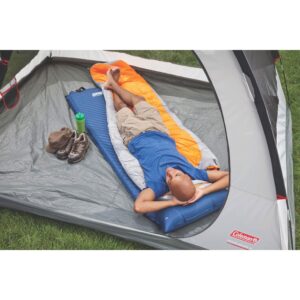 Coleman Self-Inflating Sleeping Pad with Pillow, Lightweight Inflatable Camp Pad with Extra Padding & Quick Deflation, No Air Pump Needed, Great for Camping, Backpacking, Traveling, & More