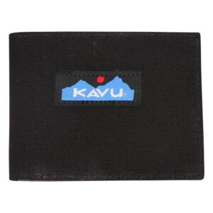 KAVU Yukon Bi Fold Cotton Canvas Wallet - Black