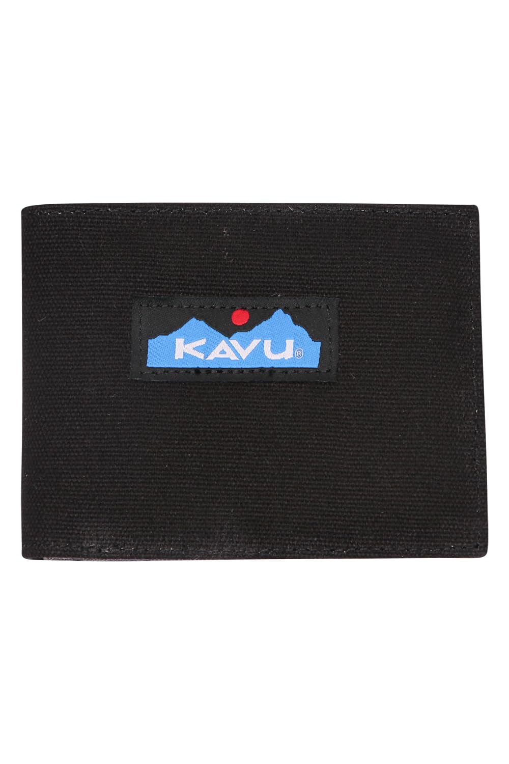 KAVU Yukon Bi Fold Cotton Canvas Wallet - Black