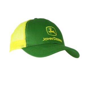 John Deere Embroidered Logo Mesh Back Baseball Hat - One-Size - Men's - Yellow