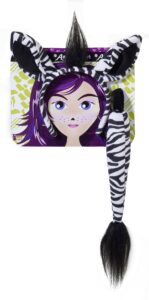 forum women's playful animals zebra costume accessory set, one size