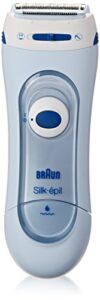 braun silk-épil ls5160wd lady shaver - wet & dry cordless electric hair removal razor and bikini trimmer for women