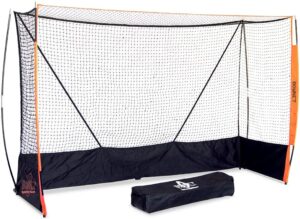 bownet portable 2m x 3m field hockey goal net - powder coated frame, black