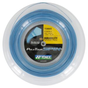 poly tour spin 125/16l tennis string reel blue