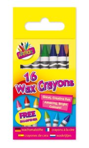 artbox wax crayon in hanging box (pack of 16)