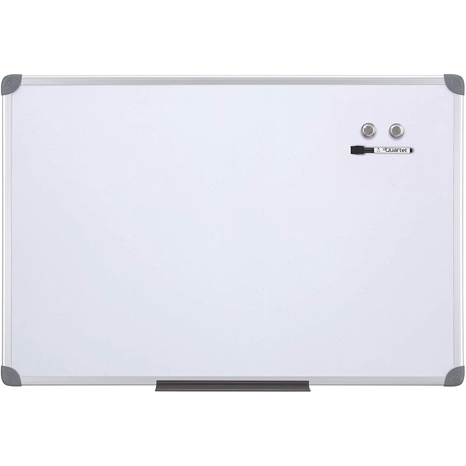 Quartet Whiteboard, Dry Erase Board, Magnetic, 2' x 3' White Board, Includes One Quartet Dry Erase Marker & Marker Tray, Euro Style Aluminum Frame (UKTE2436-ECR)