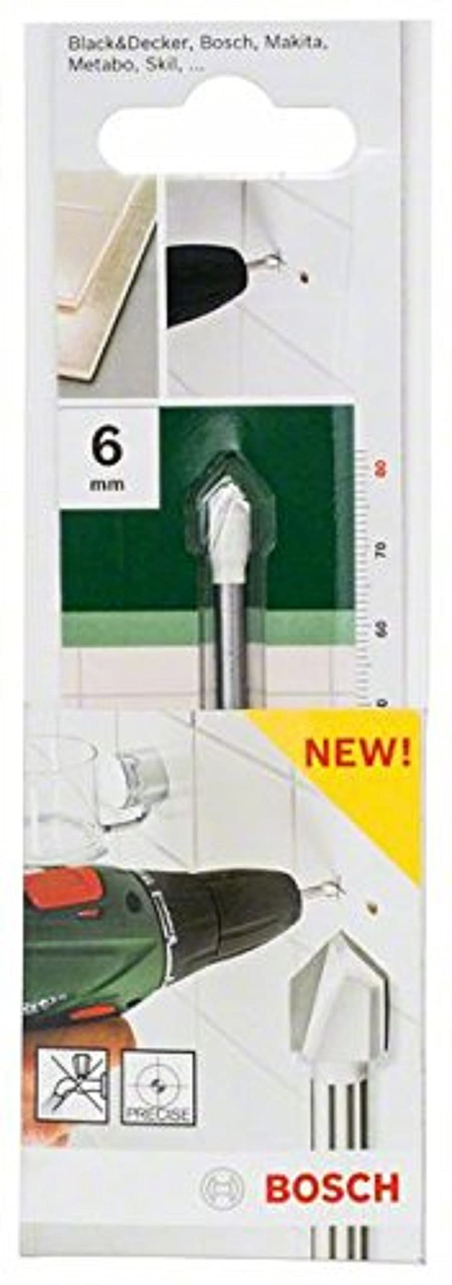 Bosch 2609255580 Tile Drill Bit for Soft and Medium Density Tiles