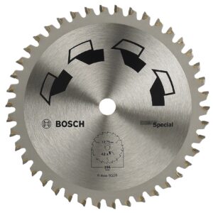 bosch 1x circular saw blade special (for wood, non-ferrous metals, plastic, Ø 156 x 2.2/1.6 x 12.75 mm, 42 teeth, ft, accessories for circular saws)