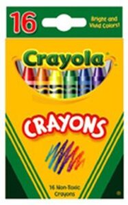 crayola classic color pack crayons, 16 colors/box, 16 count (pack of 48)