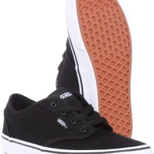 Vans Low-Top Sneakers, Canvas/Black/Black, 3 US Unisex Little Kid