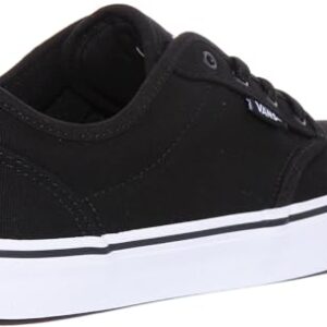 Vans Low-Top Sneakers, Canvas/Black/Black, 3 US Unisex Little Kid