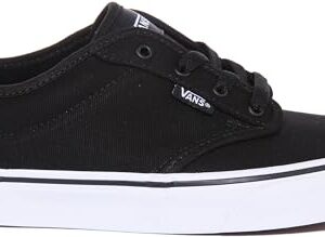 Vans Low-Top Sneakers, Canvas/Black/Black, 3 US Unisex Little Kid