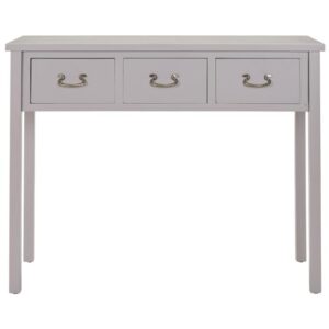 safavieh home collection cindy farmhouse quartz grey 3-drawer console table