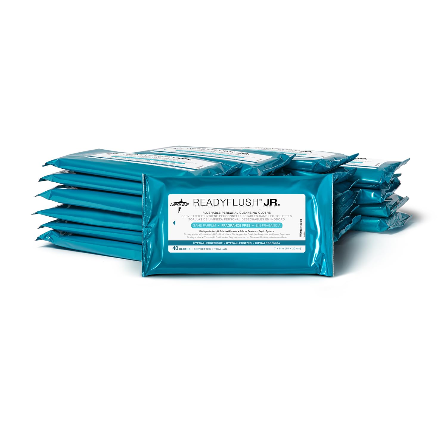 Medline ReadyFlush Jr. Flushable Wipes (Pack of 960)