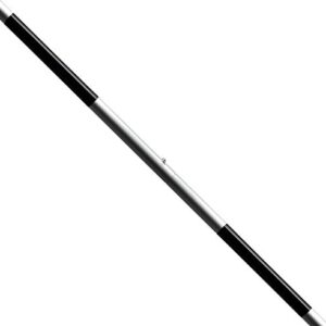 Cannon Paddles Escape E Kayak Paddle with Black Fiberglass Reinforced Polymer Blades (2-Piece), Silver/Black, 240cm