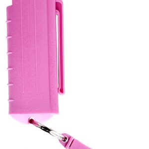 Smith & Wesson Pepper Shield Quick Release Pepper Spray Keychain with Plastic Holster and Belt Clip, .50-Ounce, Pink Finish