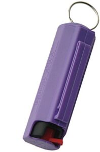 szco supplies scorpion hard shell keychain pepper spray, purple, 1/2-ounce