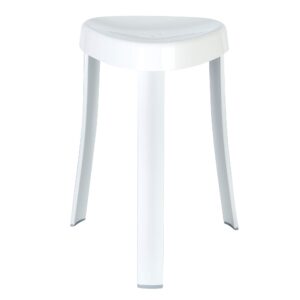 better living products 70060 spa seat shower stool with rust proof aluminum legs, white,15.25" x 15.25" x 18"