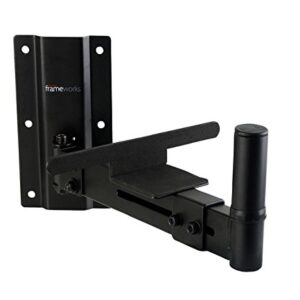 Gator Frameworks Adjustable Studio Speaker Wall Mount; Fits Both 38mm and 35mm Speaker Mounts (GFW-SPK-WM100)