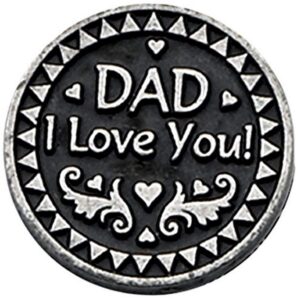 cathedral art dad pocket token, 1-inch