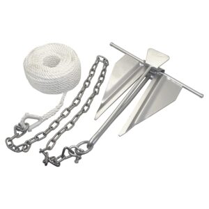 shoreline marine #7 slip ring anchor kit | durable boat anchor accessory