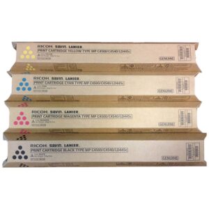 ricoh part# 841342. 841343. 841344. 841345 toner cartridge set (oem)