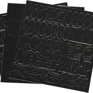 Hillman 847212 1-Inch Die-Cut Letters/Numbers Kit, Black