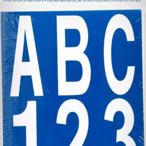 Hillman 847017 3" Peel-Off White Vinyl Letters & Numbers Pack