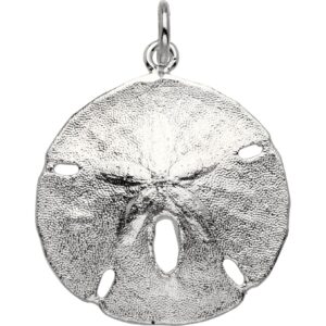 bonyak jewelry sand dollar dangle pendant in sterling silver