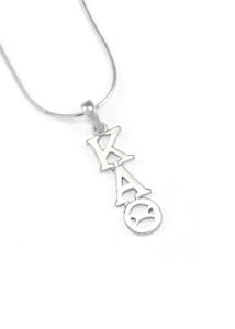 the collegiate standard kappa alpha theta sterling silver lavaliere pendant