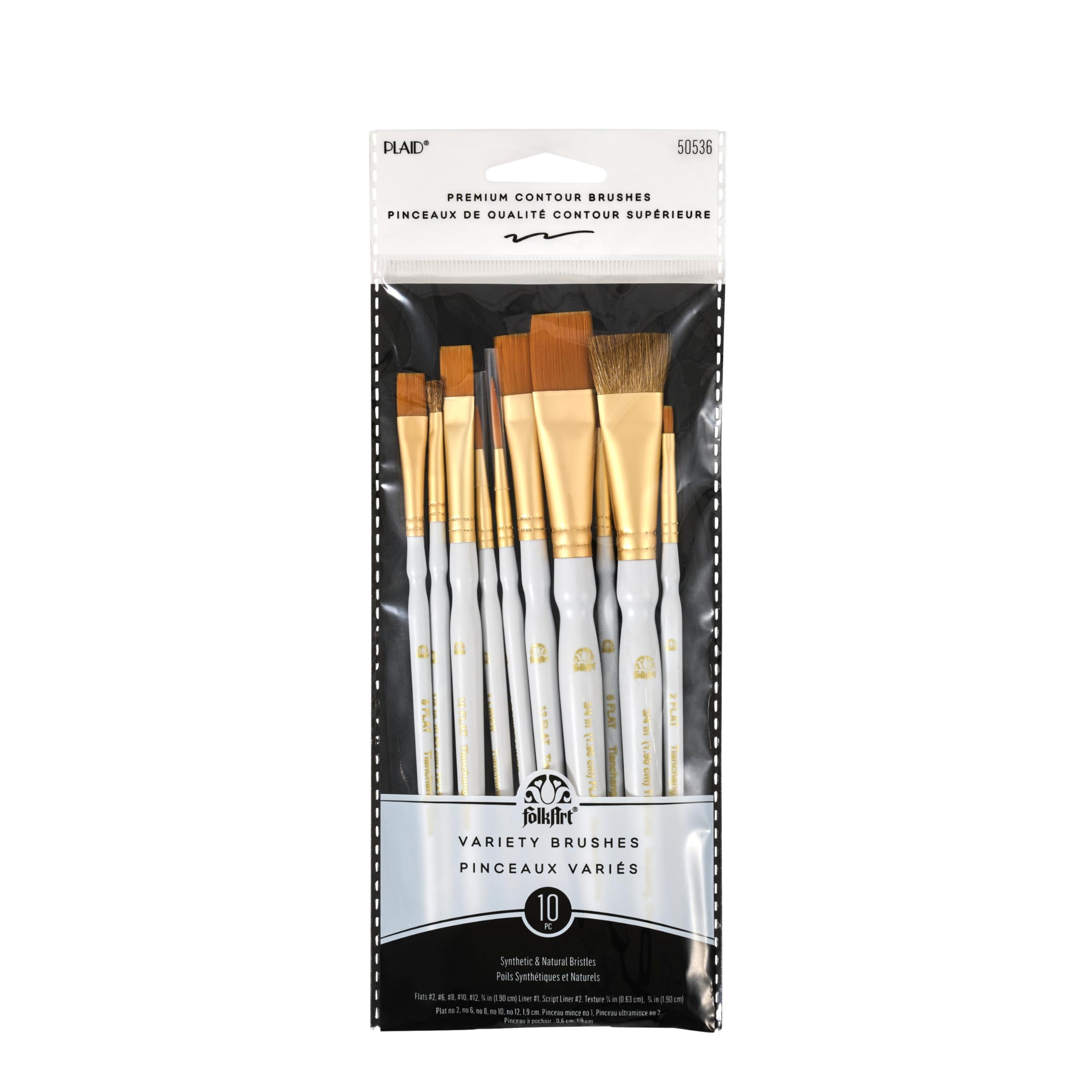 Plaid Learn to Paint Premium Brush Set, 50536 (10-Piece), 1-(Pack)