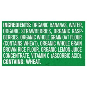 Gerber Organic Baby Food Pouches, Toddler, WonderFoods, Banana Red Berries Granola, 3.5 Ounce (Pack of 12)