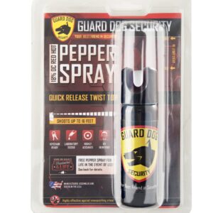 Guard Dog Security Glow in The Dark 2 oz Pepper Spray with UV dye - Police Strength – 25 bursts