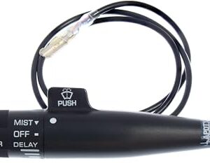 APDTY 50397 Multi-Function Turn Signal Lever Switch with Cruise Control, Washer Control, and Windshield Wiper Control, Black Stalk (Replaces 1997988, 25111262, 25111290, 25111260, 25111270)