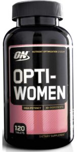 optimum nutrition 120 opti-women women's female multivitamin optiwomen capsules