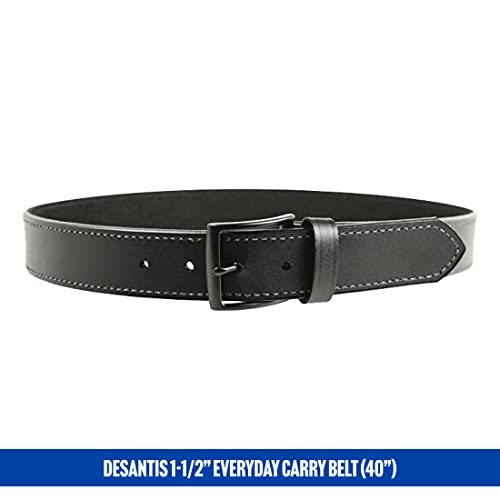 DeSantis 1 1/2” Everyday Carry Belt (EDC), 3.5mm Thick, Black, 40”