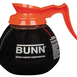 BUNN Coffee Pot Decanter/Carafe, 2 Black Regular and 1 Orange Decaf, 12 Cup Capacity, Set of 3, Original Version