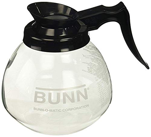 BUNN Coffee Pot Decanter/Carafe, 2 Black Regular and 1 Orange Decaf, 12 Cup Capacity, Set of 3, Original Version