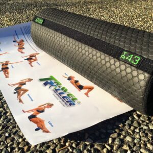 Travel Roller 4.3 Original Foam Roller - Blue, Includes Exersice poster and Free online Instructions