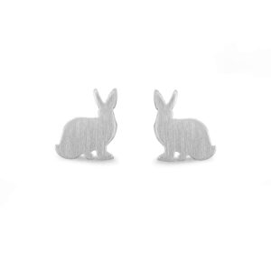 boma jewelry sterling silver bunny rabbit stud earrings