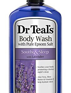 Dr Teal's Pure Epsom Salt Body Wash Soother & Moisturize With Lavender 24 Ounce