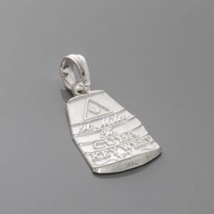 925 Sterling Silver Travel Charm, Small Buoy Southern Most Point USA Key West, FL