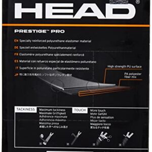 HEAD Prestige Pro Racquet Overgrip - Tennis Racket Grip Tape - Black, 3 Pack