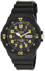 casio men's mrw-200h-9bvdf sports analog dive quartz black watch